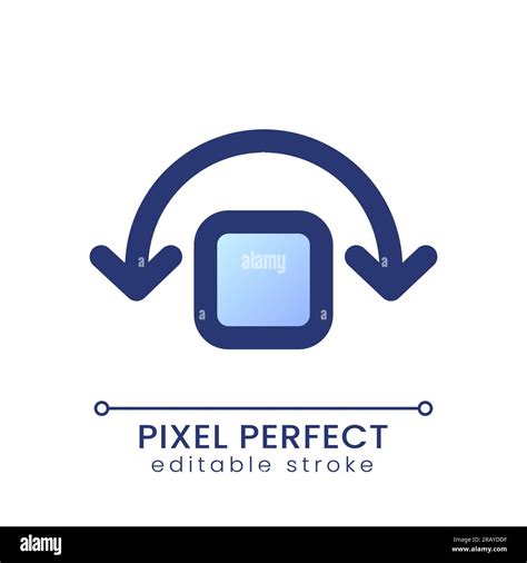 Wobble Animation Pixel Perfect Gradient Fill Ui Icon Stock Vector Image