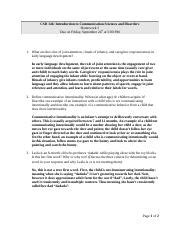 CSD HW3 Docx CSD 146 Introduction To Communication Sciences And