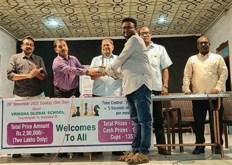 Vigneshwaran S Wins 1st Prime Chess Academy Rapid Rating Open 2022 Chessbase India