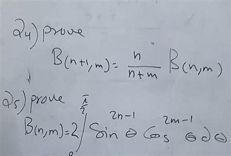 solved b n 1 m n mns n m q5 prove b02π2n−1sin2m−1θ∂θ