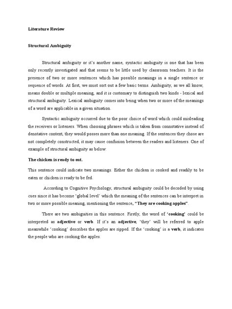 Structural Ambiguity Pdf Ambiguity Phrase