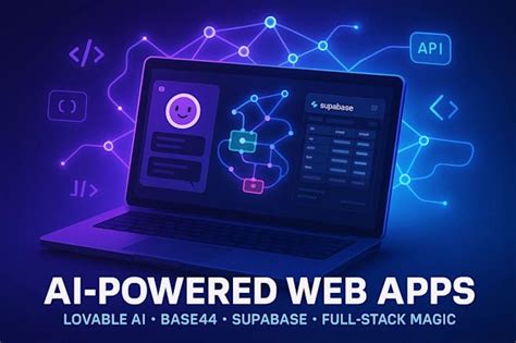 Build Ai Powered Web Apps Using Lovable Ai Base44 And Supabase By Brittlove Fiverr