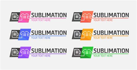 추상 현대 컬러 벡터 로고 템플릿 티셔츠와 머그잔 인쇄 타이포그래피 인쇄 기업 아이덴티티 워크샵 브랜딩 공장 세리 그래피 회색 배경에 격리 T 셔츠에 대한 스톡 벡터 아트