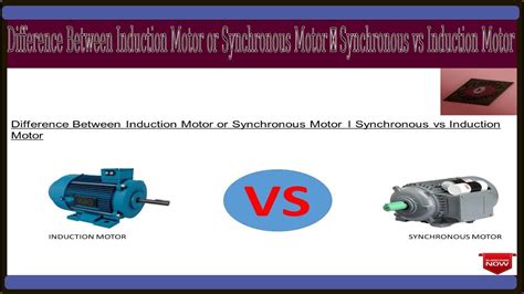 Difference Between Induction Motor Or Synchronous Motor । Synchronous Vs Induction Motor
