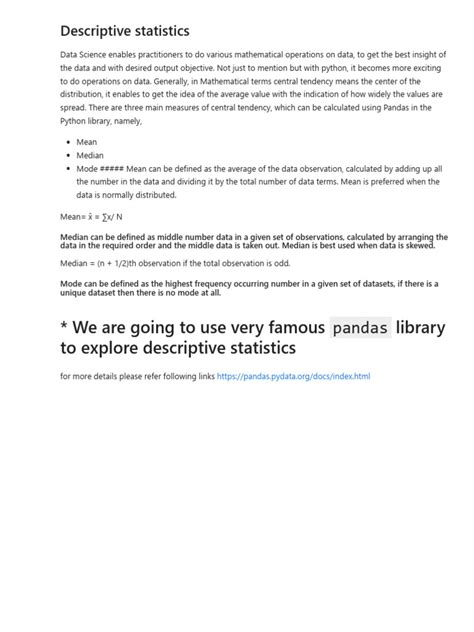 Unit 5 Descriptive Statistics Pdf Quantile Quartile