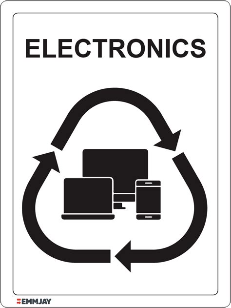 Egl 1489 Electronics Recycle Sign Emmjay Ltd