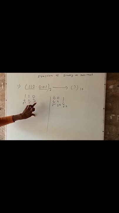How To Convert Binary To Decimal Shorts Ytshorts Binary Number