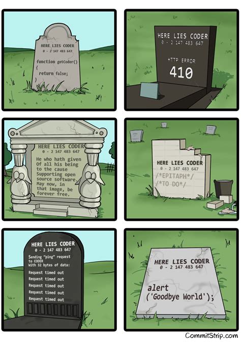 Coder Epitaphs CommitStrip