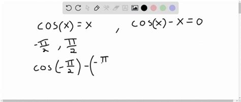 SOLVED Explain Why The Equation Cosx X Has At Least One Solution