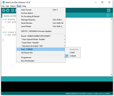 Ameba Arduino Getting Started With Amb25 Realtek Iotwi Fi Mcu Solutions