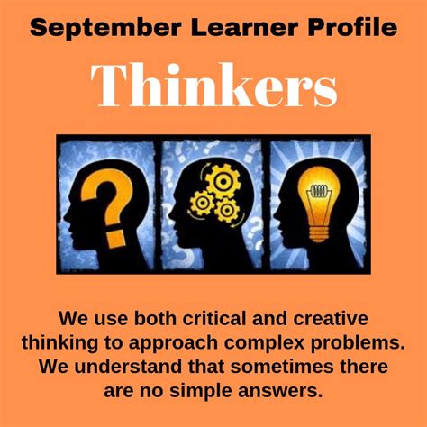 Thinker Ib Learner Profile