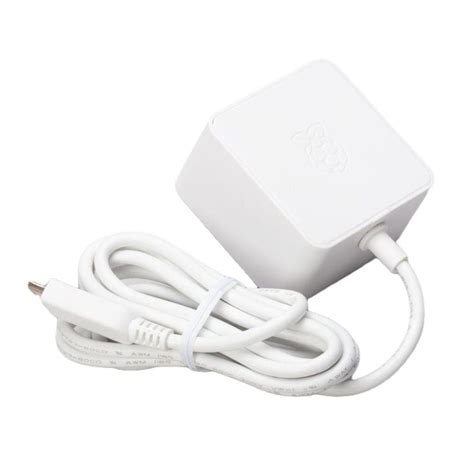Official RPi W V A PSU MicroB UK Plug White Official RPi W V A PSU MicroB UK Plug White