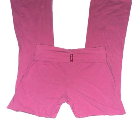 Pink Yoga Pants Semi Flared ° Slim Fit But When Depop