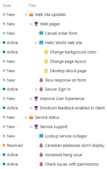 azure boards에서 작업 계획 및 추적하기 azure boards microsoft learn