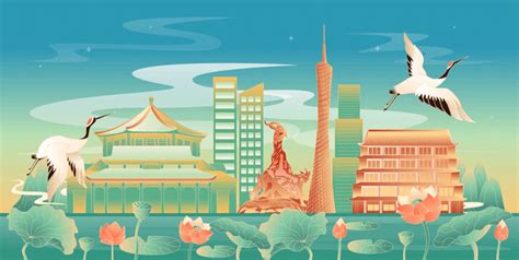 广州地标建筑插画图片大全 广州地标建筑插画设计素材 广州地标建筑插画模板下载 广州地标建筑插画图库 昵图网