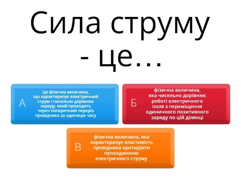 Проект з теми Сила струму Одиниця сили струму Амперметр Quiz