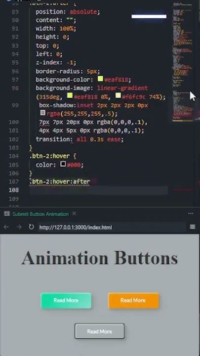Read More Button Animation In Css Js Html Css Creative Design