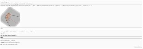 [solved] Problem 2 1 Point Determine The Volume Of A S