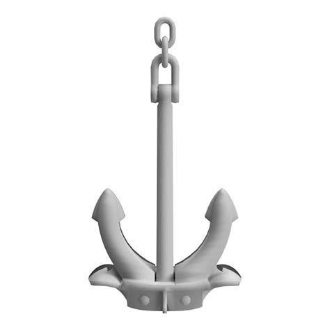 Premium Photo 3d Rendering Anchor On White Background