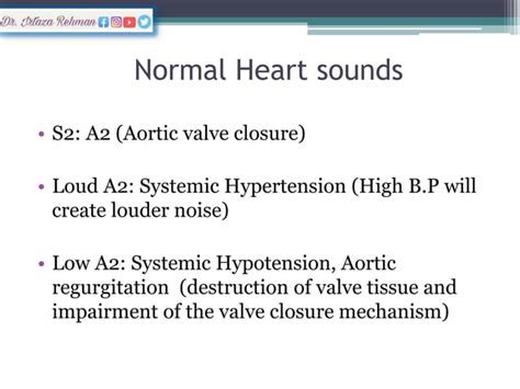 Normal And Abnormal Heart Sounds Murmurspptx