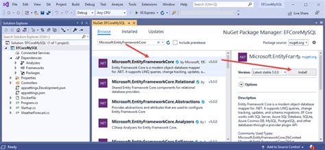 Entity Framework Core In NET Core MySQL Code First Migration