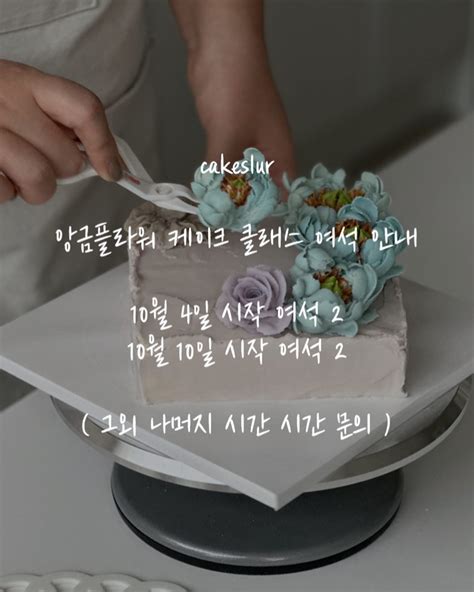 앙금플라워 창업 떡케이크 클래스 전문 안양떡케이크 떡케이크수업 케이크슬러 🤍케이크슬러 앙금플라워 수업 여석 안내🤍 2023 하반기 마지막 수강생