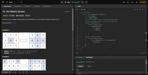 Calwin Joseph On Linkedin 73 Set Matrix Zeroes Given An M X N Integer Matrix Matrix If An