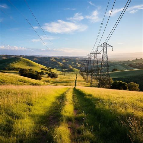 A Series Of Interconnected Power Grids And Transmission Lines