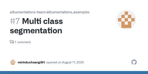 Multi Class Segmentation · Issue 7 · Albumentations Teamalbumentationsexamples · Github