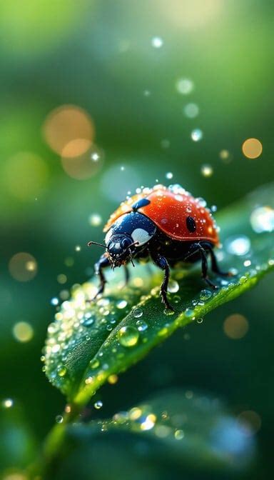 Free Dewdrop Ladybug Magic Image Ladybug Dewdrops Macro Download