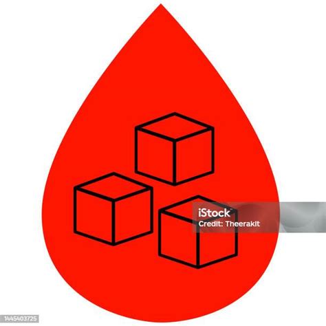 白い背景に血の中の砂糖ディアベットのシンボル血糖の兆候フラットスタイル しずくのベクターアート素材や画像を多数ご用意 しずく アイコン イラストレーション Istock