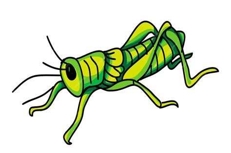 Premium Vector Doodle Cartoon Of Grasshopper In Circle Frame For