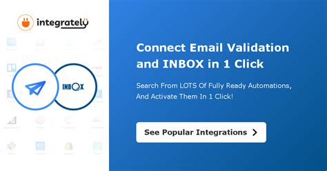 Email Validation Inbox Integration Connect In 1 Click ️