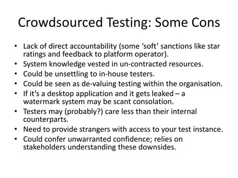 Ppt Crowdsourced Testing A Quick Overview Powerpoint Presentation Free Download Id 2059562