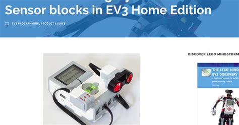 jgpinhe programació i robòtica Instal lant el bloc Ultrasonic sensor al software EV3