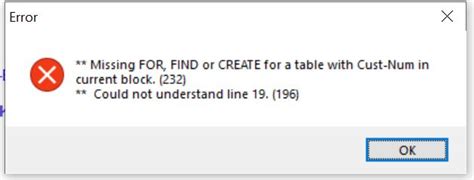 Openedge How To Fix Dynamic Query Error For Progress 4gl Stack