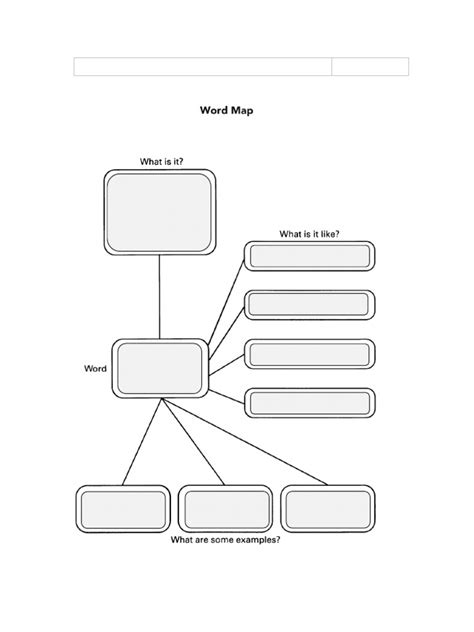 Word Map Pdf