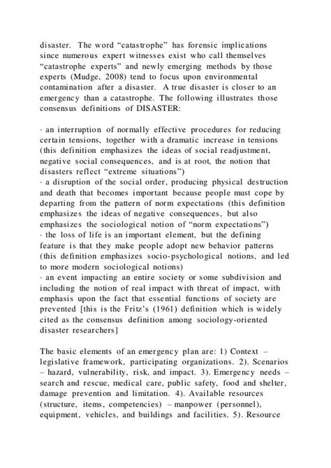 Hlsc 600lecture Notes Planningemergency Management Planning Docx