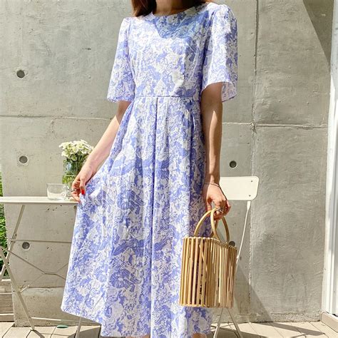 모더라블 맥시롱 꽃무늬 바캉스룩 플레어 원피스 데일리 플라워 롱원피스