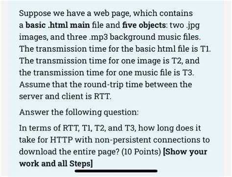 Solved Suppose We Have A Web Page Which Contains A Basic