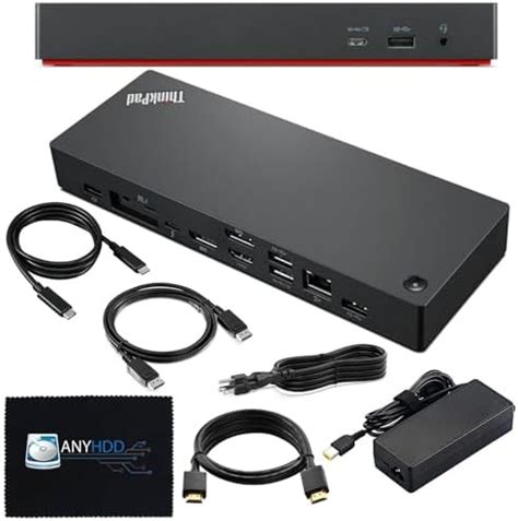 Amazon Com Lenovo ThinkPad DBB9003L1 Thunderbolt 3 Docking Station DisplayPort HDMI VGA USB