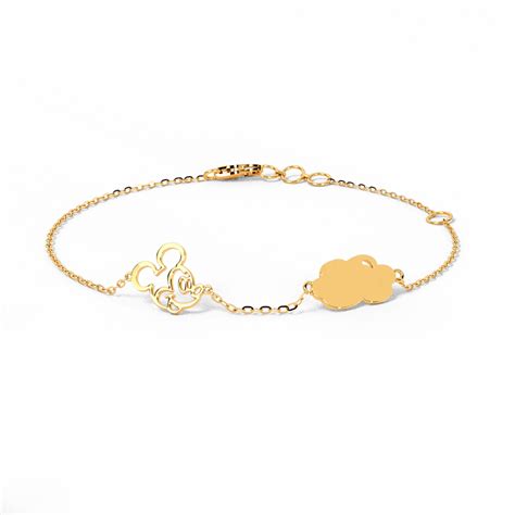 Buy Mickey Mouse And Cloud Personalised Bracelet Online Caratlane