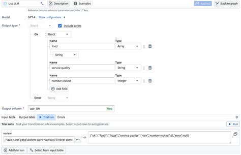 Pipeline Builder Now Supports Outputting Errors In Your LLM Runs