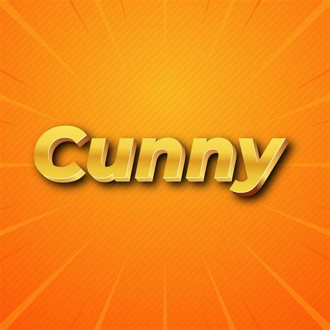Premium Photo Cunny Text Effect Gold  Attractive Background Card