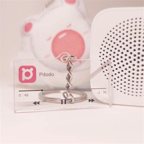 Custom Acrylic Spotify Keychain Personalized Spotify Code Keychain Pdodo