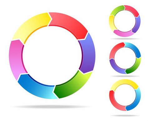 Arrows In A Circle Flow Free Vector Vector