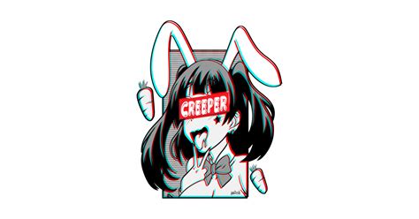 Creeper Waifu Bunny Waifu T Shirt Teepublic