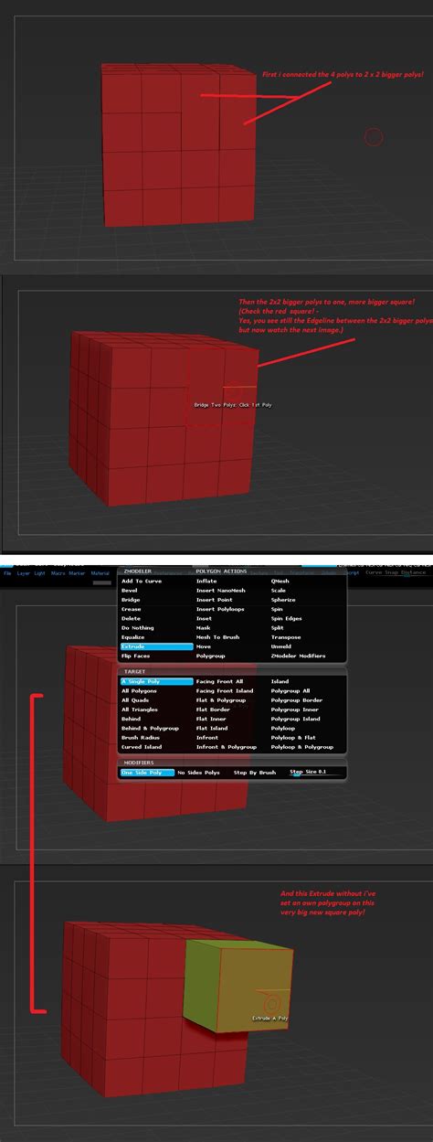 Zbrush 4r7 Zmodeler Quick Topology 2 Zbrush Tutorial