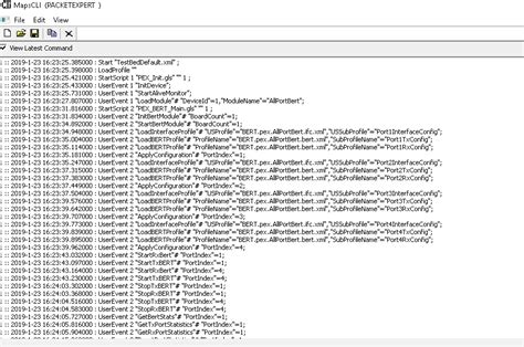 Packetexpert Command Line Interface Cli Portable Gige Ethernet