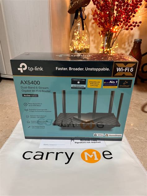 Tp Link Ax5400 Wifi 6 Dual Band Router Computers And Tech Parts And Accessories Networking On